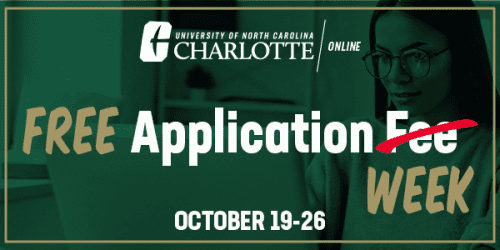 Apply Free: UNC Charlotte Online Bachelor’s Degrees